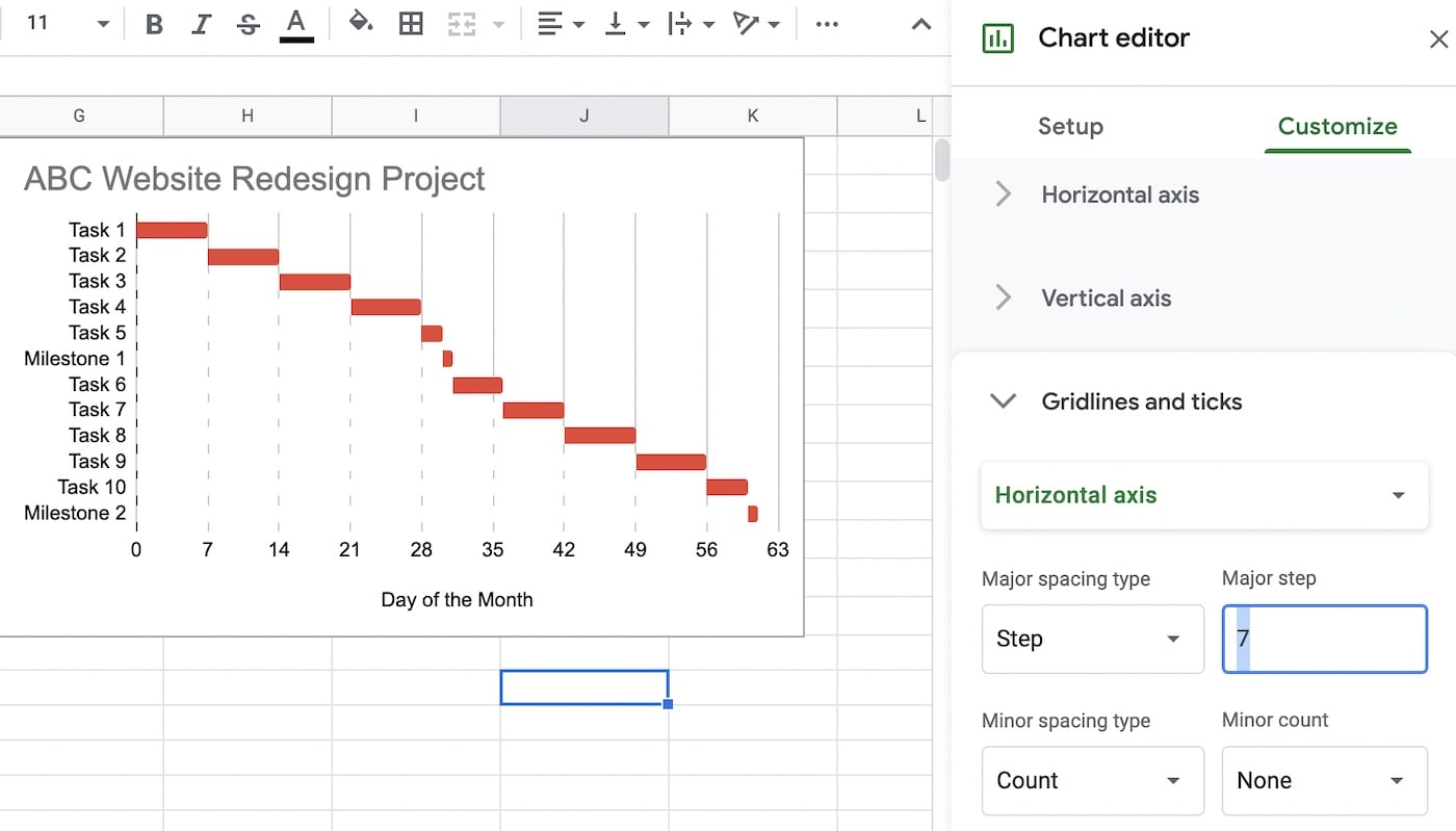 How To Create A Gantt Chart For Google Sheets Template TeamGantt 2023 